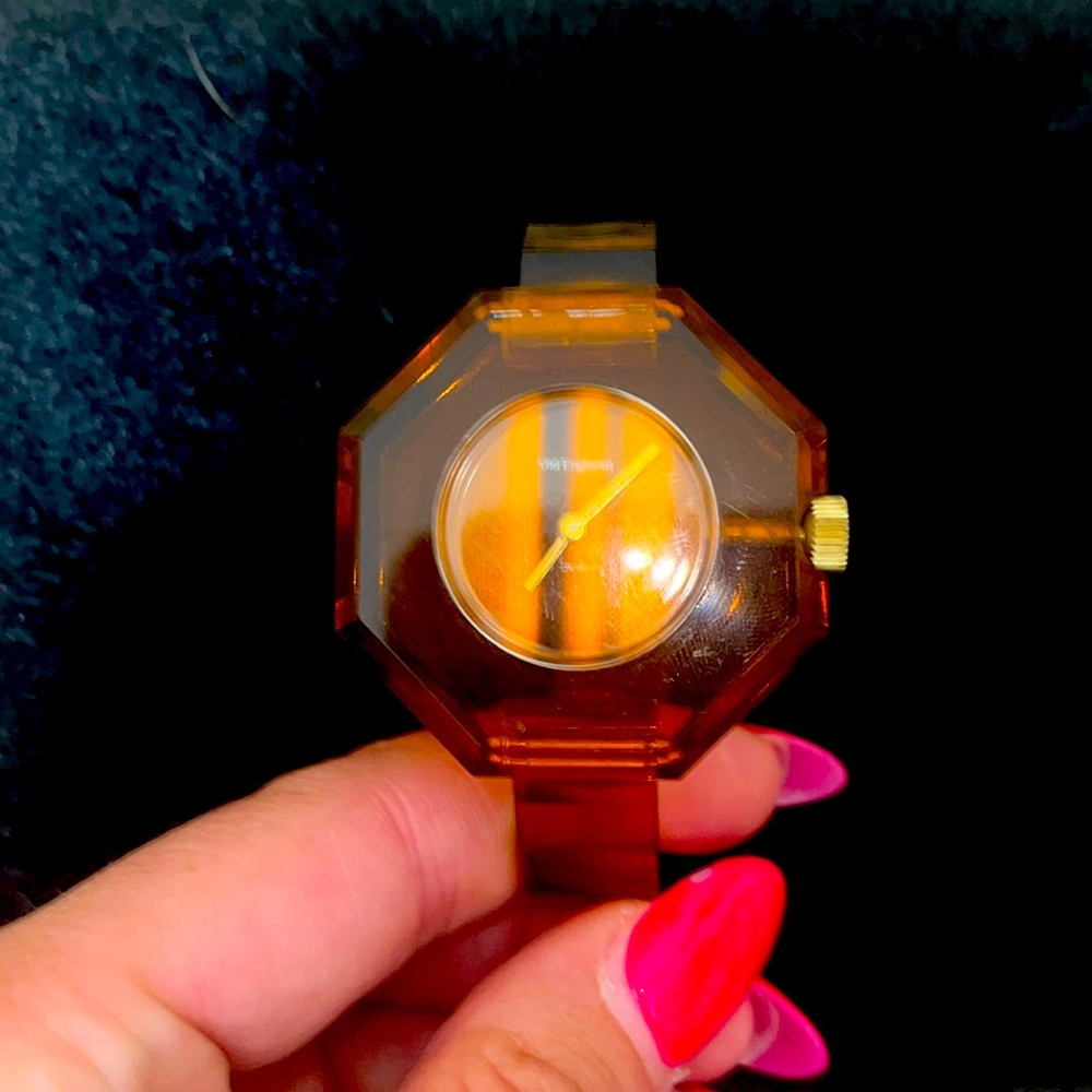 Vintage Old English Jewels See-Through Vintage Watch - Gem